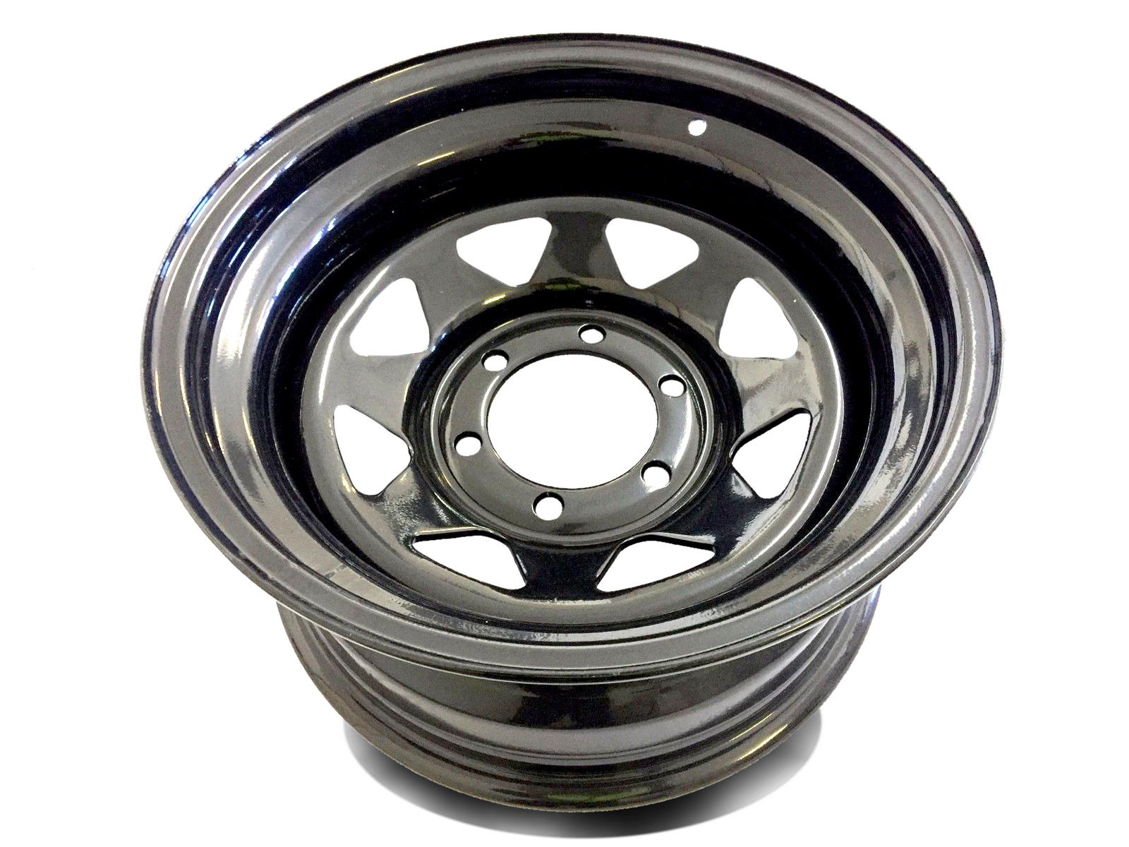 1X17X8" 6/114.3 BLACK SUNRAYSIA Steel Wheel +20P,For D40 NAVARA ...