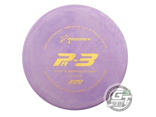 NEW Prodigy Discs 200 PA3 173g Purple Gold Prism Foil Putter Golf Disc ...