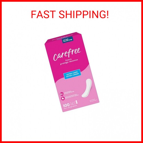 Carefree Panty Liners for Women, Extra Long, Unwrapped, Unscented ...