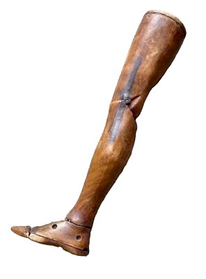 Antique Wooden Prosthetic Leg | eBay