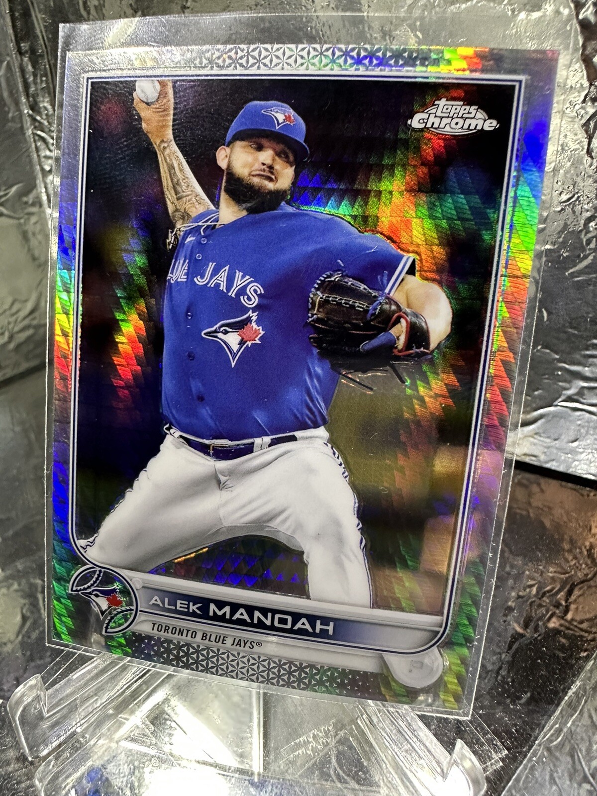2022 Topps Chrome “Prism” Refractor - Alek Manoah - Toronto Blue Jays ...