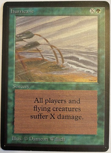 MTG Magic The Gathering Hurricane Beta Edition NM/M UNPLAYED | eBay