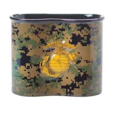 USMC Digital Camo Ceramic Canteen Mug - Marine Corps MARPAT Woodland ...
