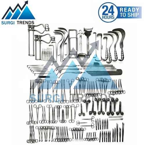 197 pcs Laparotomy Surgery Set - Surgical Premium Quality Instruments ...