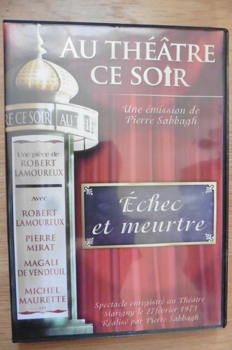 DVD Théâtre Echec et Meurtre avec Robert Lamoureux et Magali de ...