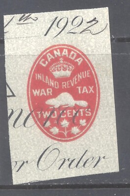 CANADA VAN DAM #FCH1 USED 1925 EMBOSSED CHEQUE STAMP BS24350-2 | eBay