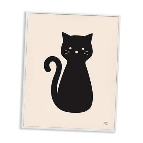 Feline Grace Black Cat Framed Giclee Wall Art Design by Jessica Beck ...