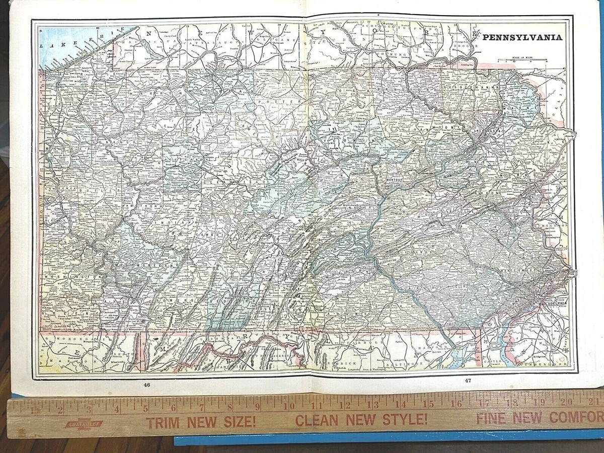 Full Size Map Of Pennsylvania 1680's Pennsylvania Maps