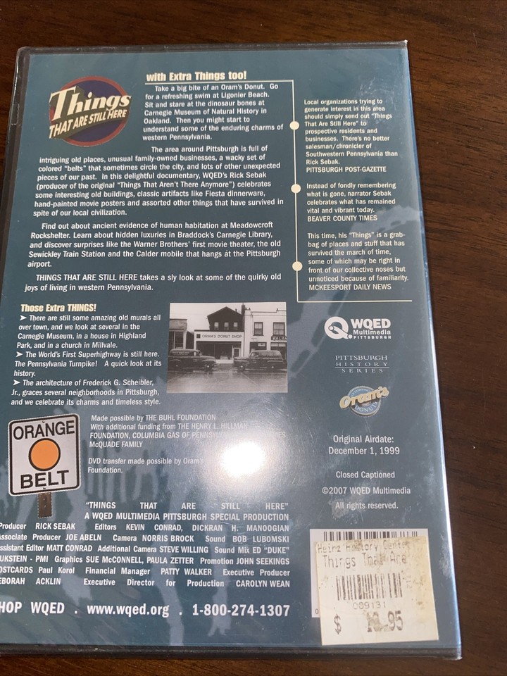 Things That Are Still Here (DVD, 2007, Special Edition) Rick Sebak ...