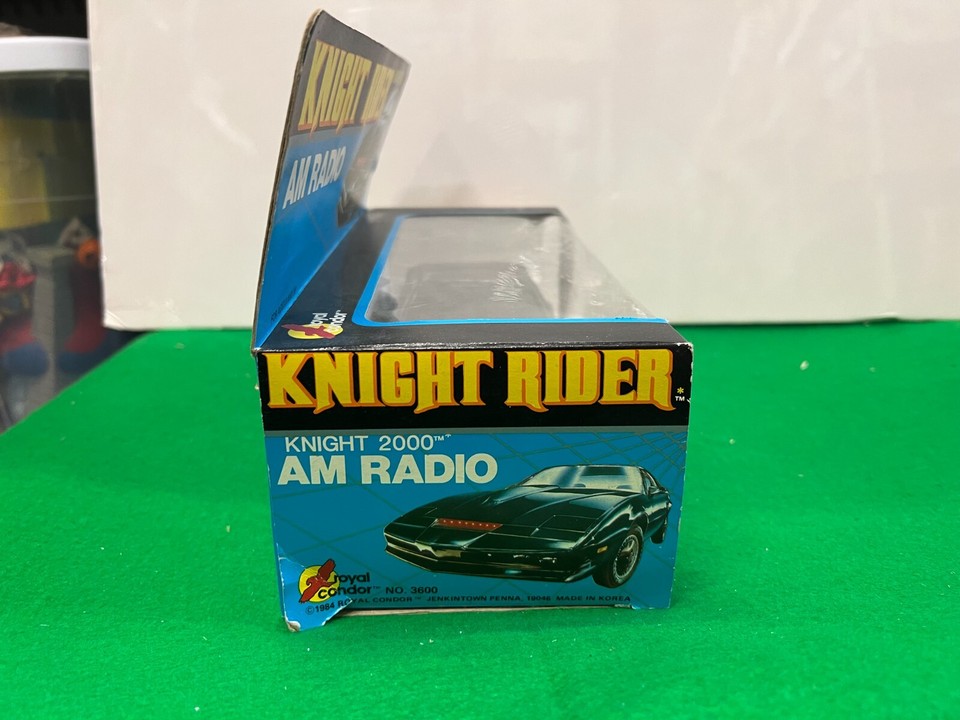 VINTAGE AM TRANSISTOR RADIO KNIGHT RIDER KNIGHT 2000 CAR RADIO 1984 MIB ...