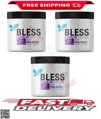 3X Bless leave in cream with Shea Butter hair strengthening Limb ...
