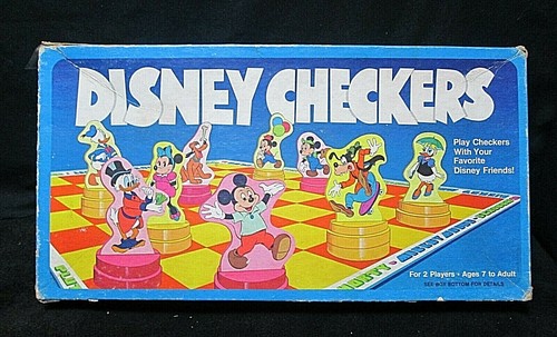 Vintage 1977 Whitman DISNEY CHECKERS Mickey Minnie Goofy Complete | eBay