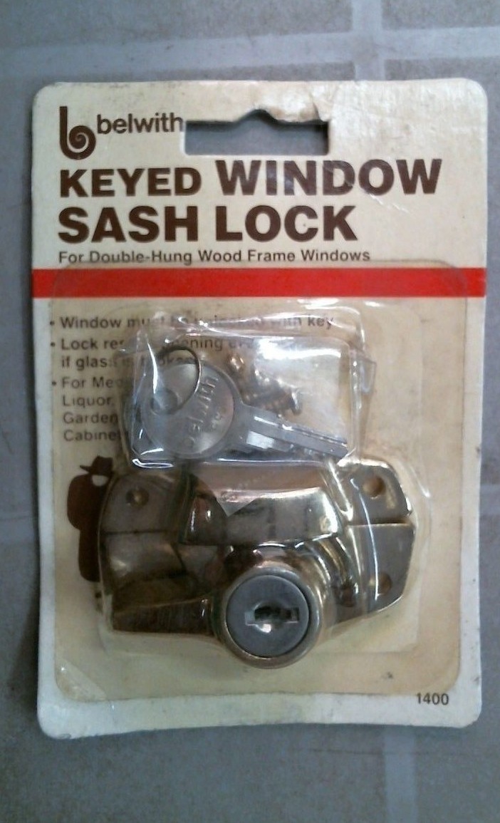 Belwith 1400 Keyed Window Sash Lock, for Double-Hung Wood Frames, FREE ...