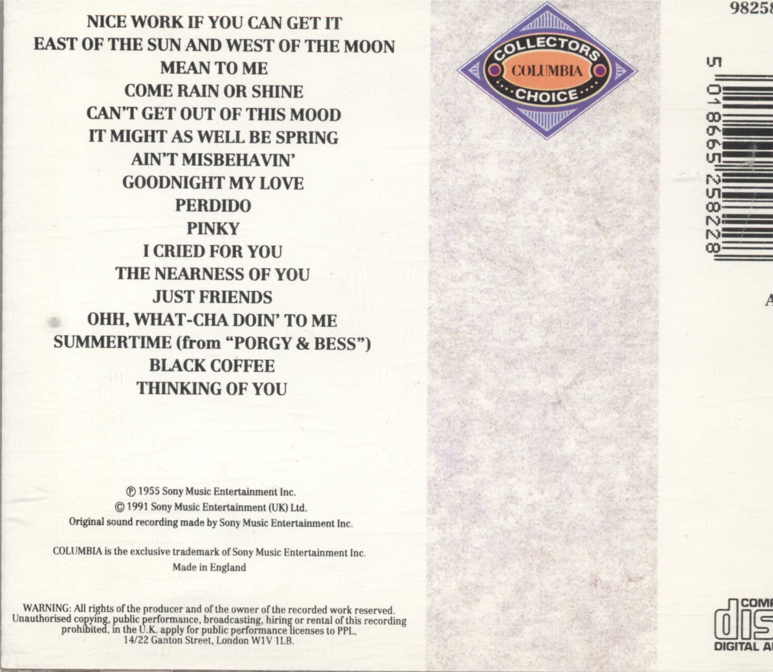 Sarah Vaughan - Summertime CD | eBay