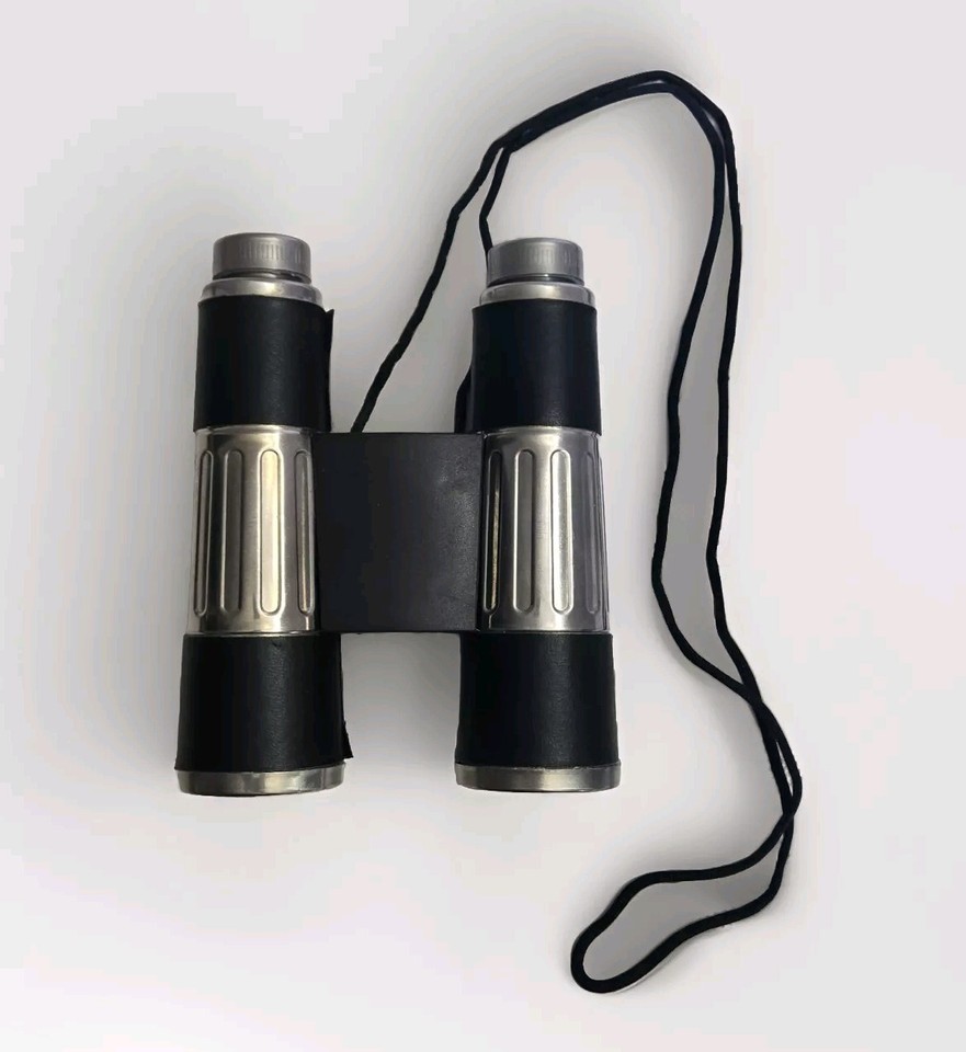 Double Shot Binocular Flask Plastic With Cord | eBay