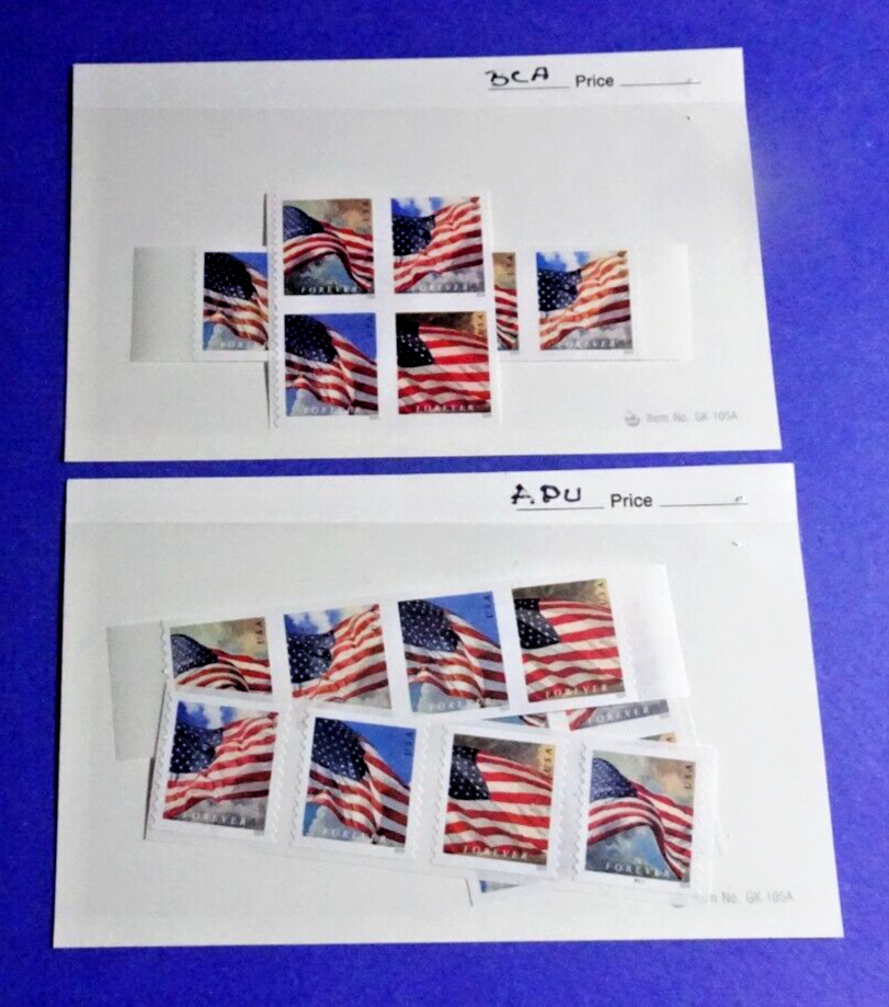 US 5871-5890 FLAGS TIMES OF DAY APU/BCA (2) BKLTS OF 4 (3) COIL STRIPS ...