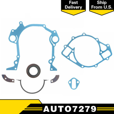 Engine Timing Cover Gasket Set For Ford 460 V8 Kit [FF15] 1PCS Fel-Pro ...