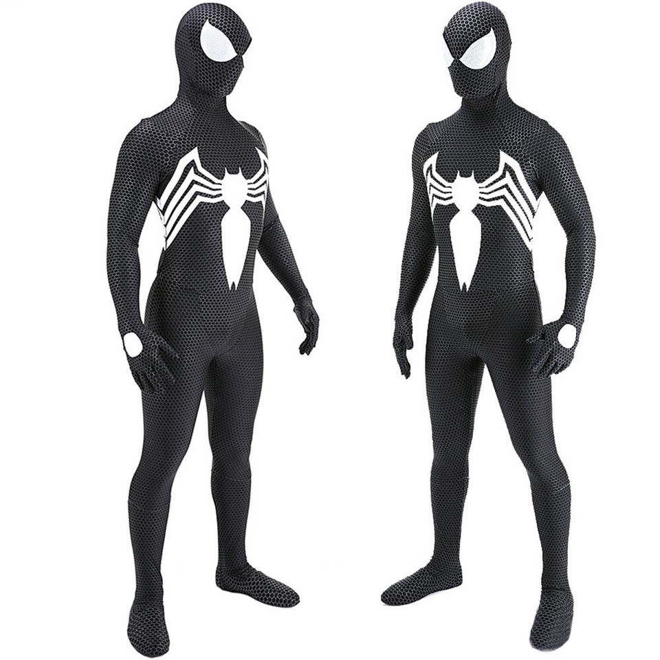 2021 Venom 2 Jumpsuit Symbiote Bodysuit Cosplay Costume Adult & Kids ...