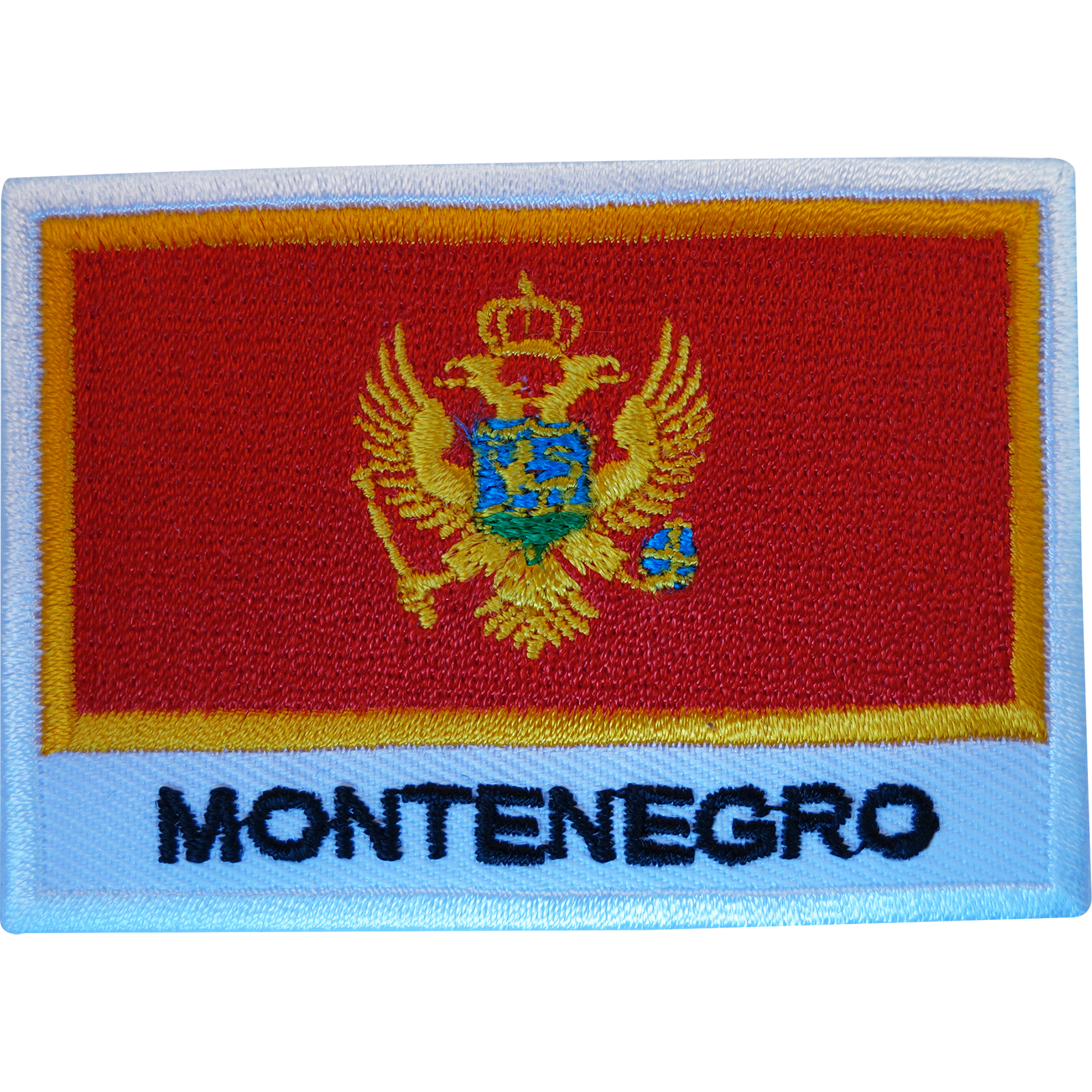 Montenegro Flag Patch Montenegrin Iron On Sew On Clothes Bag Embroidered Badge | eBay