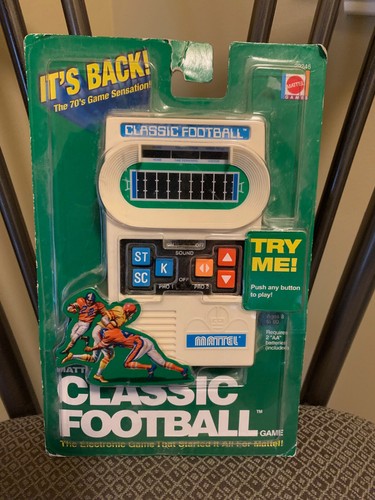Retro Mattel Classic Football Electronic Handheld Game (2000), New In ...