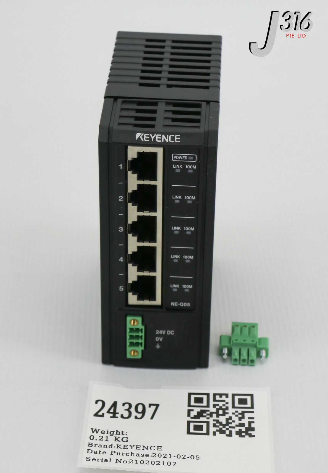 24397 KEYENCE ETHERNET SWITCH (NEW) NE-Q05 | eBay