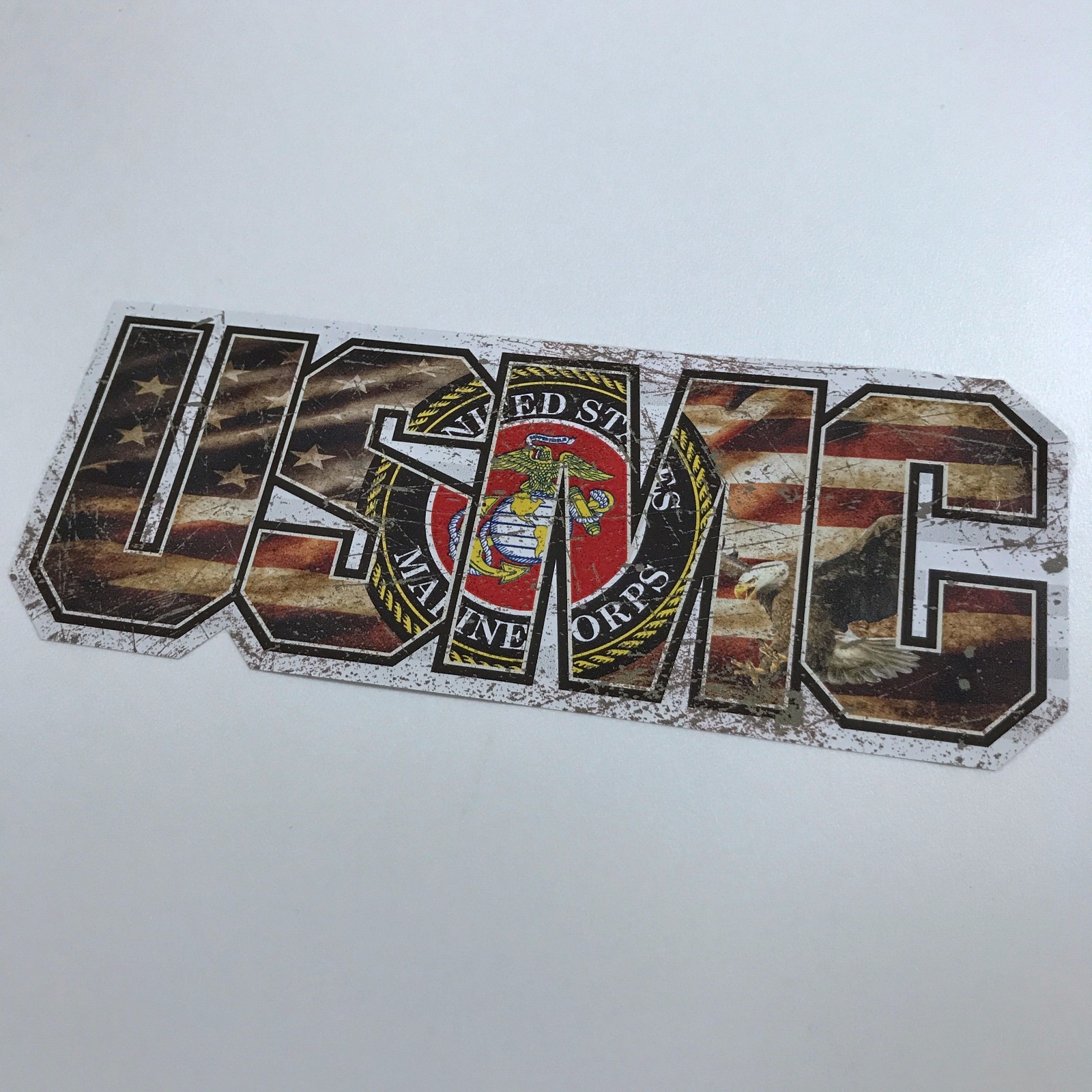 USMC Flag Lettering - Sticker | eBay