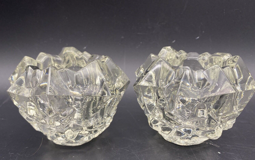 Goebel Crystal Candle Holders Vintage Pair Goebel Meteor Votive West ...