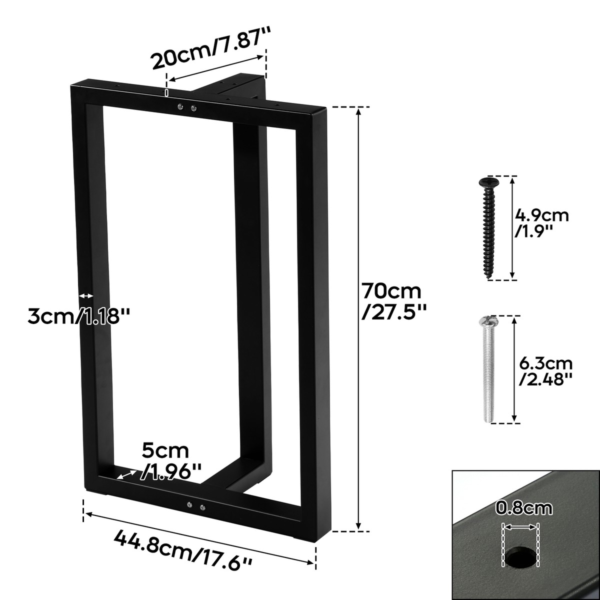 Square Metal Legs For Furniture