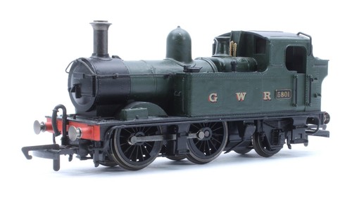 HORNBY 'OO' GAUGE GWR GREEN 0-4-2T CLASS 58XX #5801 STEAM LOCOMOTIVE ...