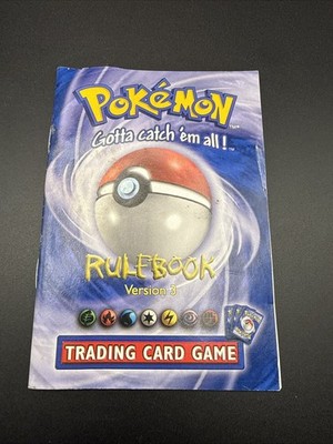 Pokemon Rulebook Version 3 WotC 1999 #F | eBay
