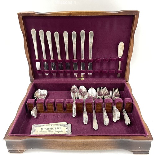 Vintage 51pc 1847 Rogers Bros “First Love” Silverplate Flatware Set ...