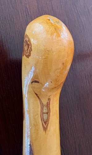 Vtg 1933 German Walking Stick Hiking Cane W Metal Medallions Badges | eBay