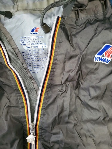 New K-Way 3.0 Windbreaker Rain Jacket Packable, Grey Ombre Size Small ...