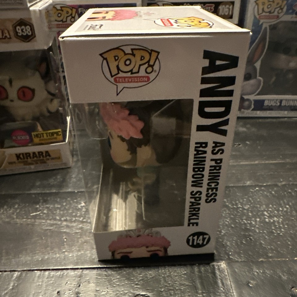 Funko Pop! Parks and Recreation Andy Princess Rainbow Sparkle #1147 ...