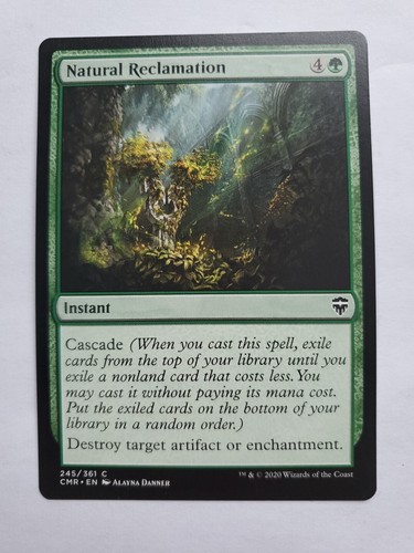 MTG Magic The Gathering Card Natural Reclamation Instant Green ...