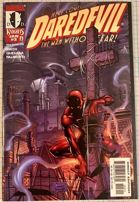 Daredevil #3 NM Joe Quesada Cover 1999 Kevin Smith Marvel Knights ...
