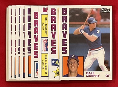 1984 Topps ATLANTA BRAVES Team Set NM+ (AdRoxCards) | eBay
