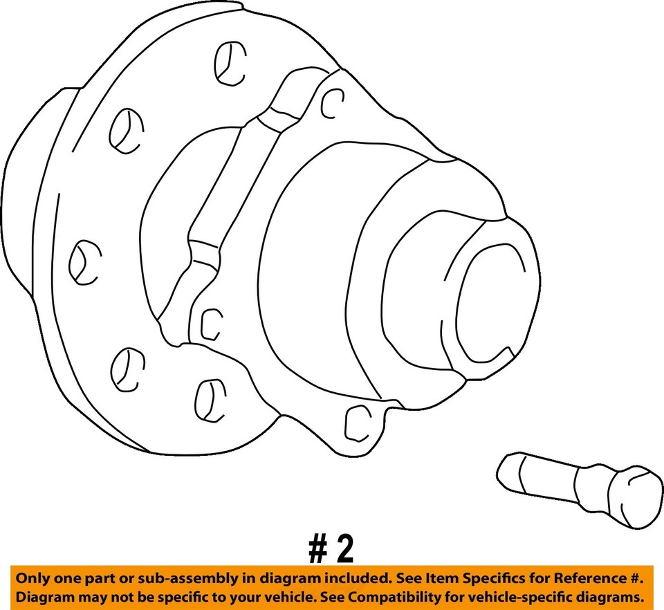 FORD OEM 05-10 F-250 Super Duty Brake Components-Hub Bearing AC3Z1104F ...