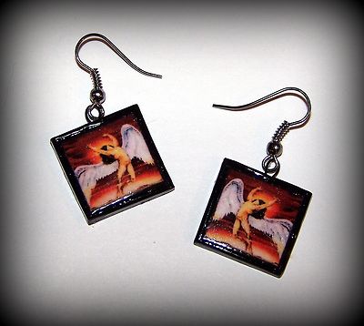 Handmade LED ZEPPELIN SWAN SONG Polymer Clay Charm Earrings NEW | eBay