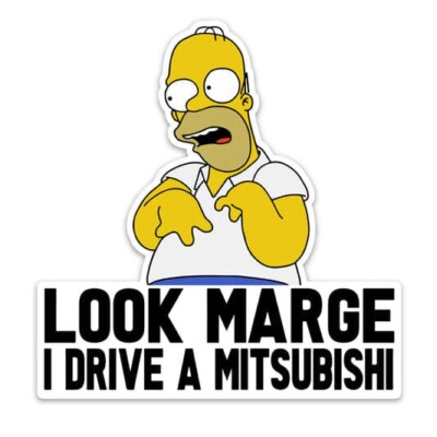 Look Marge Mitsubishi Sticker Holographic 4x4 Aussie Ute Car, funny ...