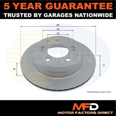 Fits Ssangyong Rexton Rodius Turismo Kyron Musso MFD Rear Brake Disc #1 ...