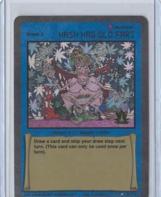CannaBeast Gaming TCG 1st Edition Hash Hag Old Fart 51/114 HOLO | eBay