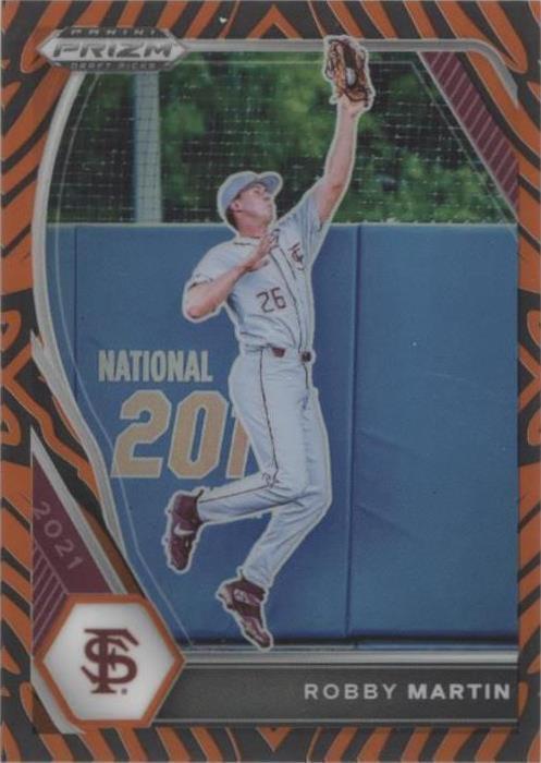 2021 Panini Prizm Draft Picks - Robby Martin Jr. #PDP198 Tiger Stripe ...