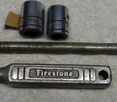 * Vintage - FIRESTONE -1/2" Dr- 16" BREAKER Bar, EXT & Socket - USA ...