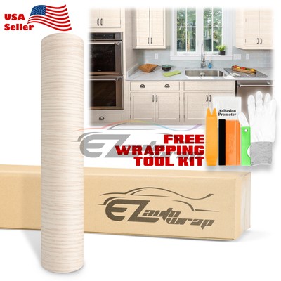 Premium Wood Grain Vinyl Wrap Sticker Car Home Kitchen Cabinet ...