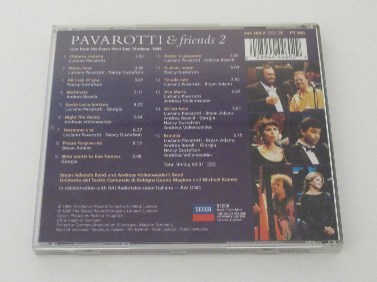 Pavarotti ‎– Pavarotti & Friends 2 / Decca - 444 460-2 CD | eBay