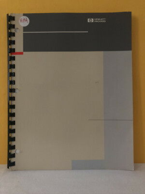 HP 4339A High Resistance Meter User's Guide | eBay