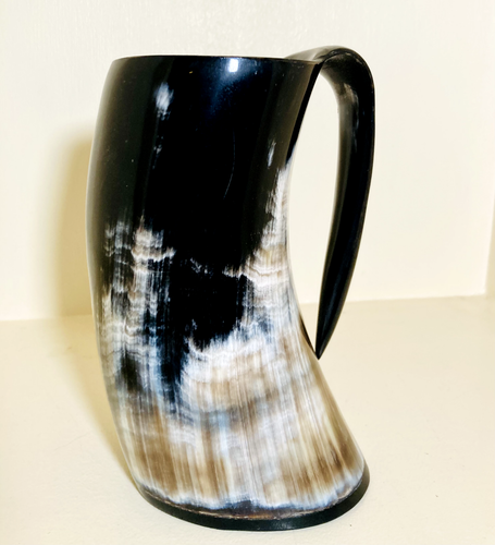Natural Medieval Viking Dining Bovine Horn Beer Ale Drinking Cup Mug ...