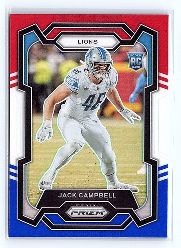 2023 Panini Prizm Jack Campbell Red White and Blue #330 Rookie (RC ...