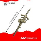 Scottish Kilt Pins US Marine Corps Highland Kilts Pin 4" Gold Chrome ...